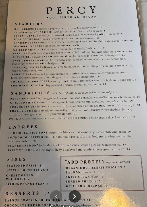 Percy Restaurant Boise | Modern American Dining in Downtown Boise